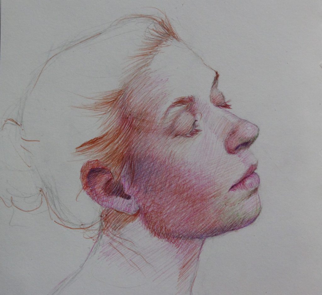 Ballpoint Pen Drawing Demo: When to Step Away? - Realism Today