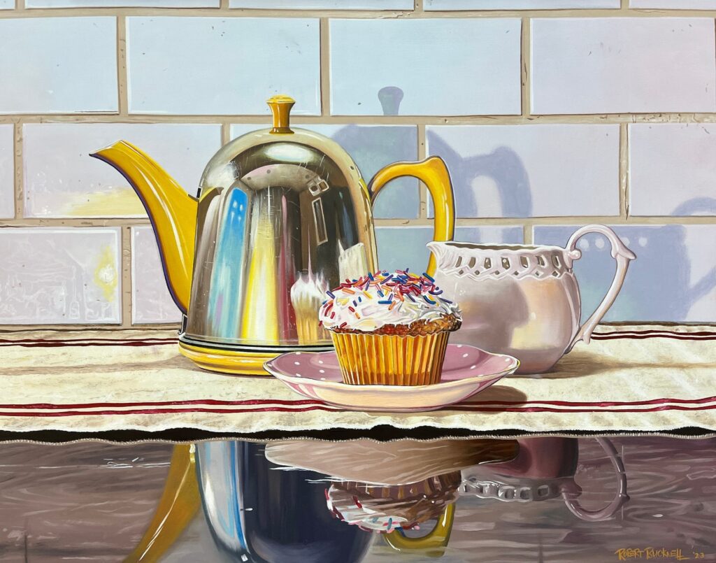 Hyperrealism Painting of the Week: "Afternoon Tea" - Realism Today