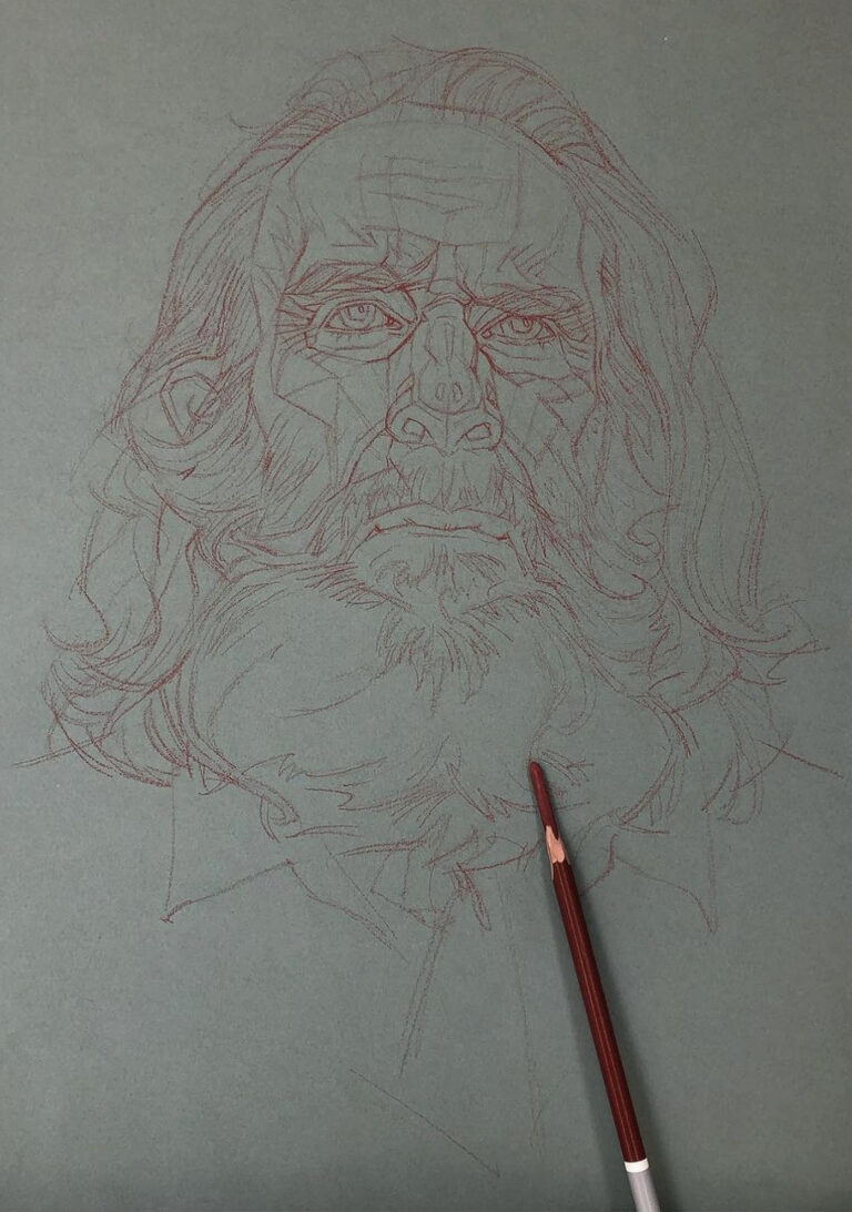 A Sepia Portrait by Oliver Sin, Step by Step - Realism Today